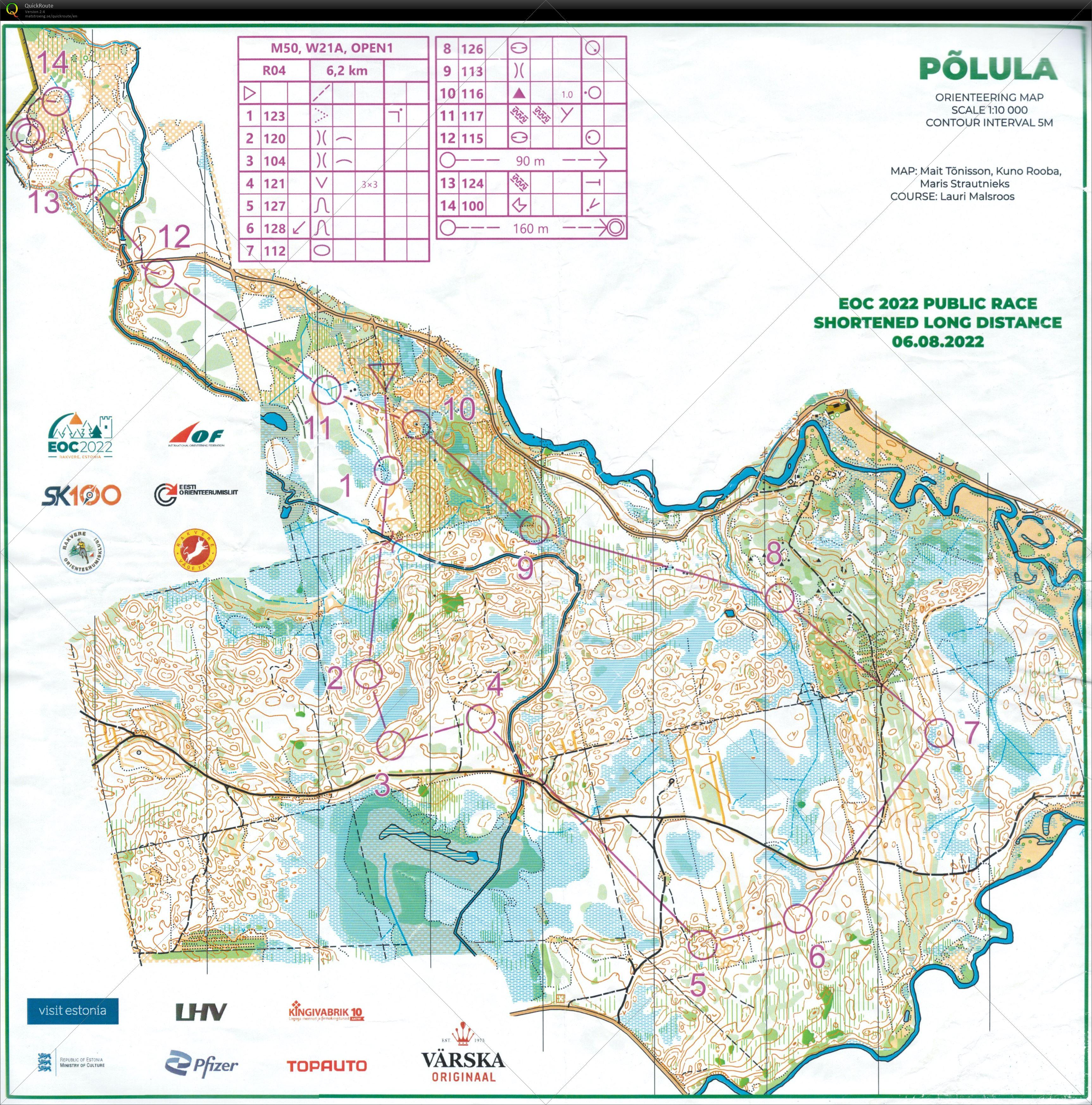 My digital orienteering map archive :: EOC2022 public race M50 day3 ...